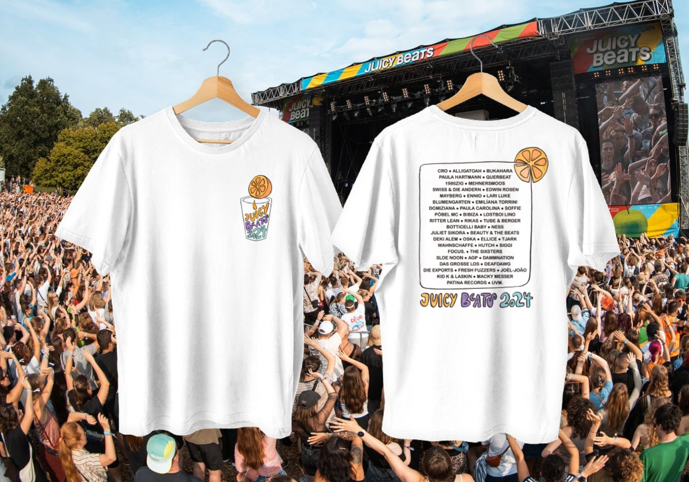 Nachbestellung Line Up Shirt - Juicy Beats Festival